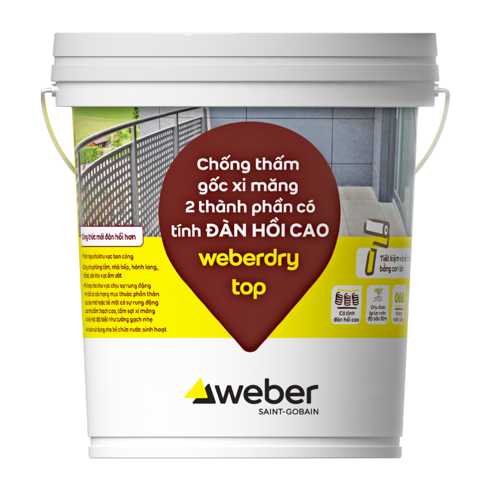 Sản phẩm chống thấm Weber.dry top | Weber