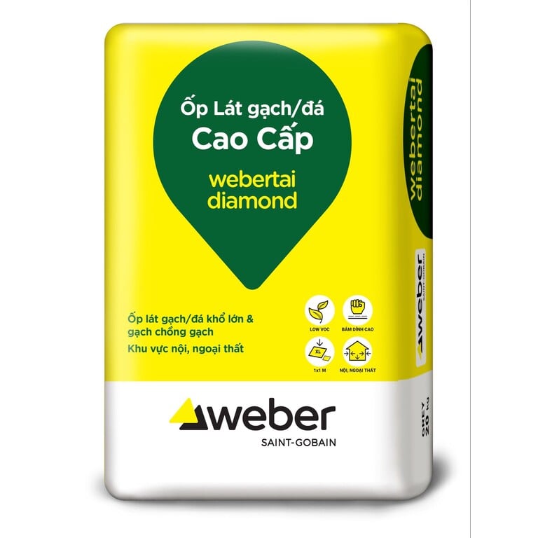 Keo dán gạch webertai diamond : Keo dán gạch | Weber